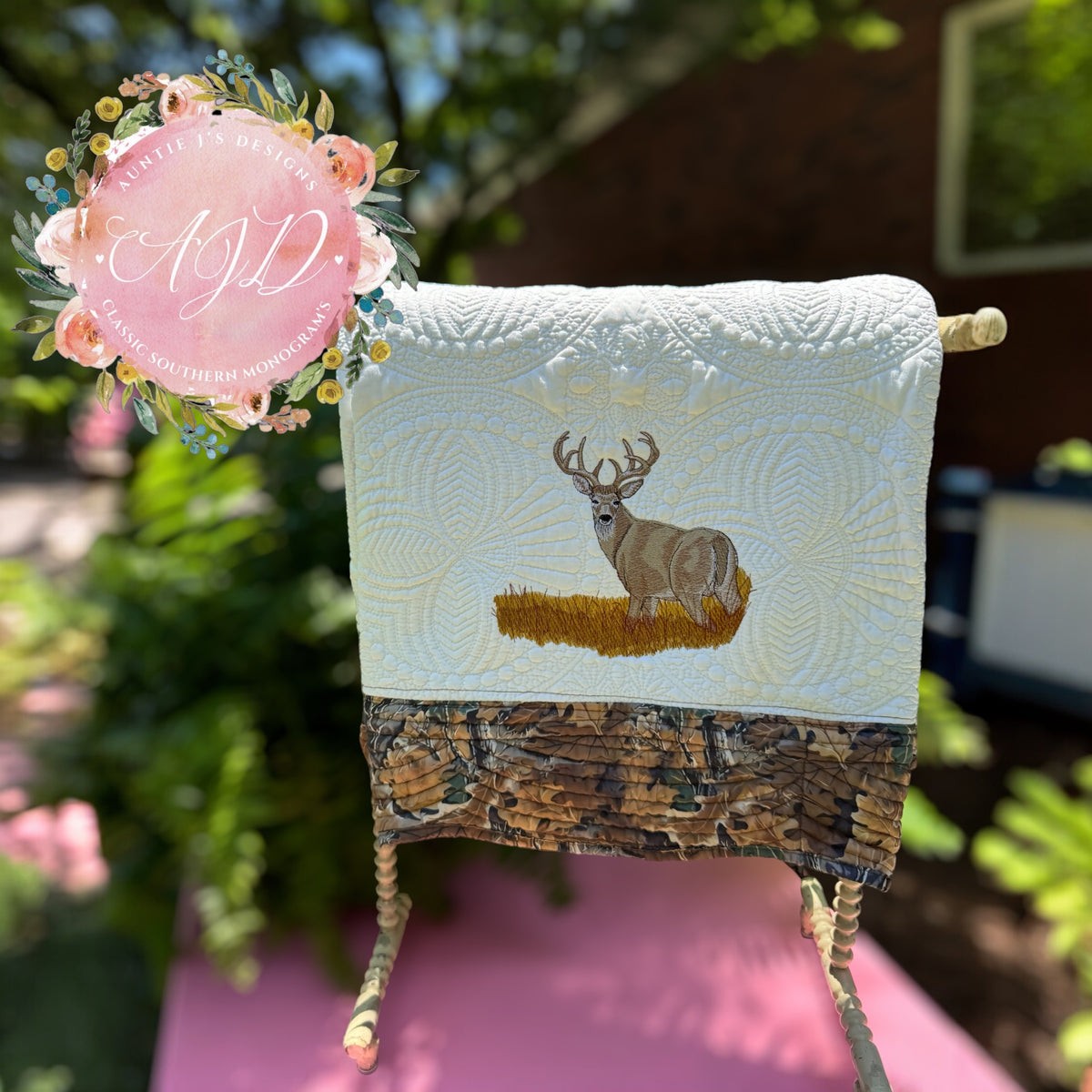 Deer Camo Heirloom Lap Quilt – Auntie J's Designs
